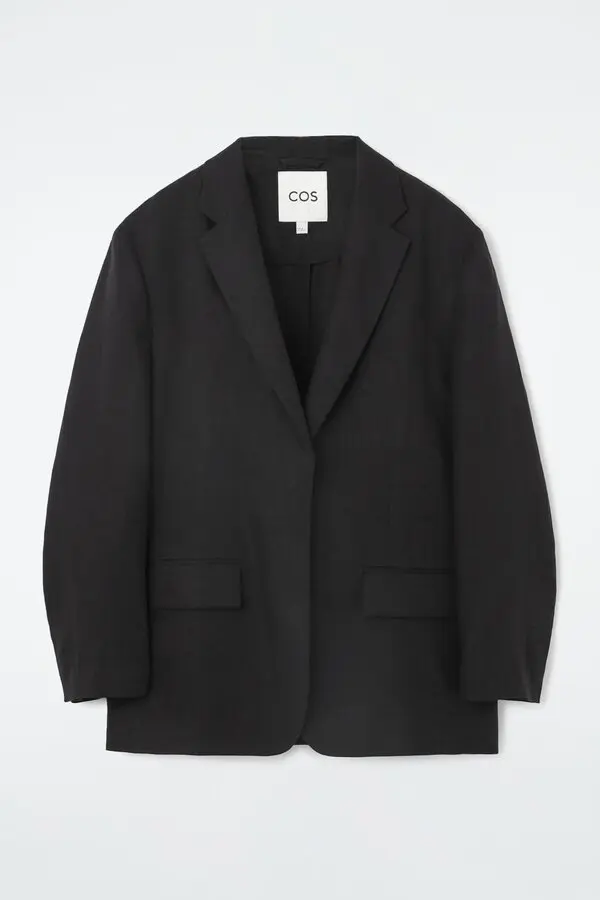 Cos Single-breasted Linen Blend Blazer