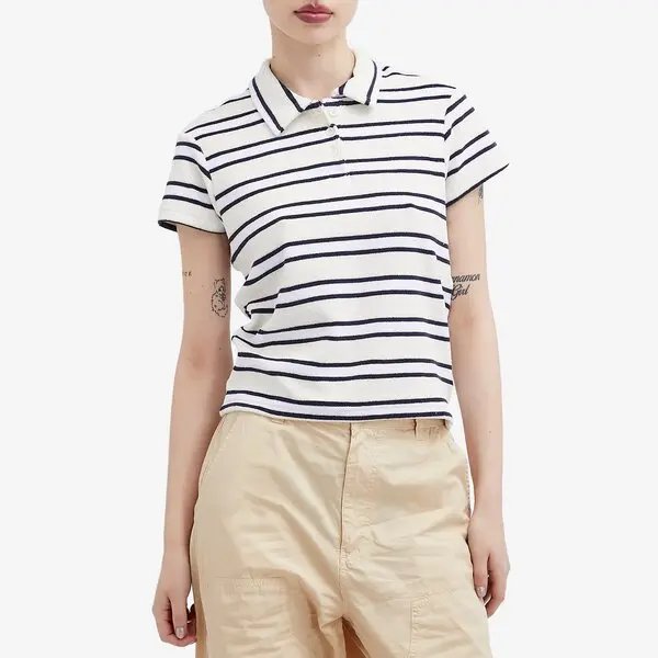 Obey Sol Striped Terry Polo Shirt