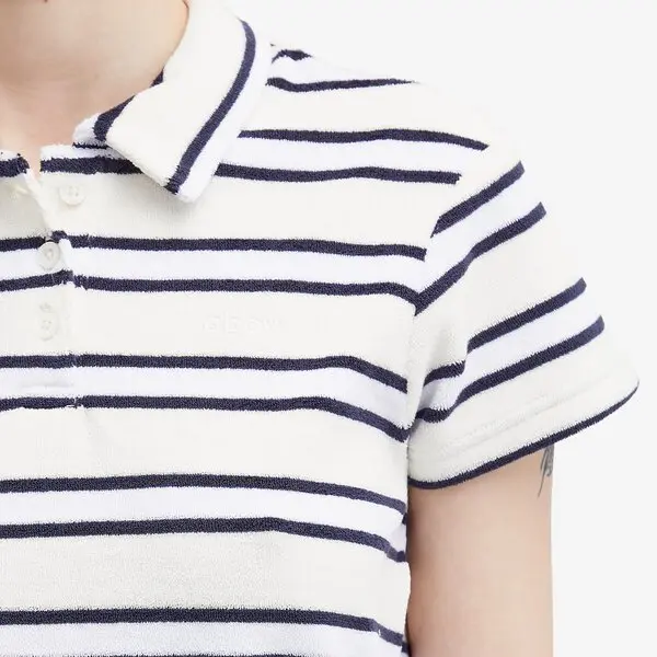 Obey Sol Striped Terry Polo Shirt