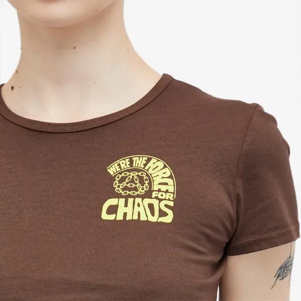 Obey Force For Chaos Crop T-shirt