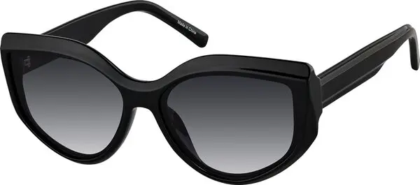 Zenni Cat-eye Full Rim Sunglasses - Black