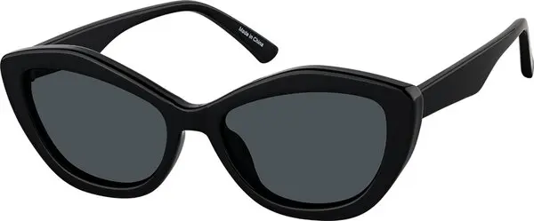 Zenni Cat-eye Full Rim Sunglasses - Black