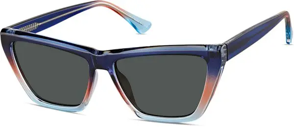 Zenni Cat-eye Full Rim Sunglasses - Blue