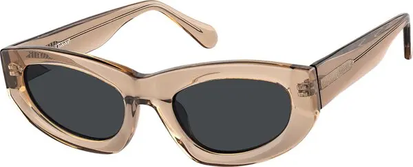 Zenni Cat-eye Full Rim Sunglasses - Champagne