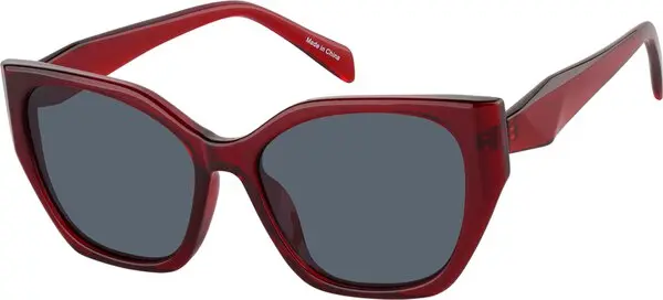 Zenni Cat-eye Full Rim Frame Sunglasses - Red
