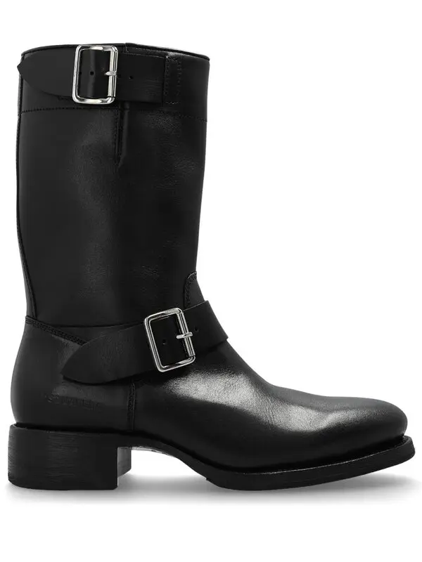 Dsquared2 Buckled Leather Boots