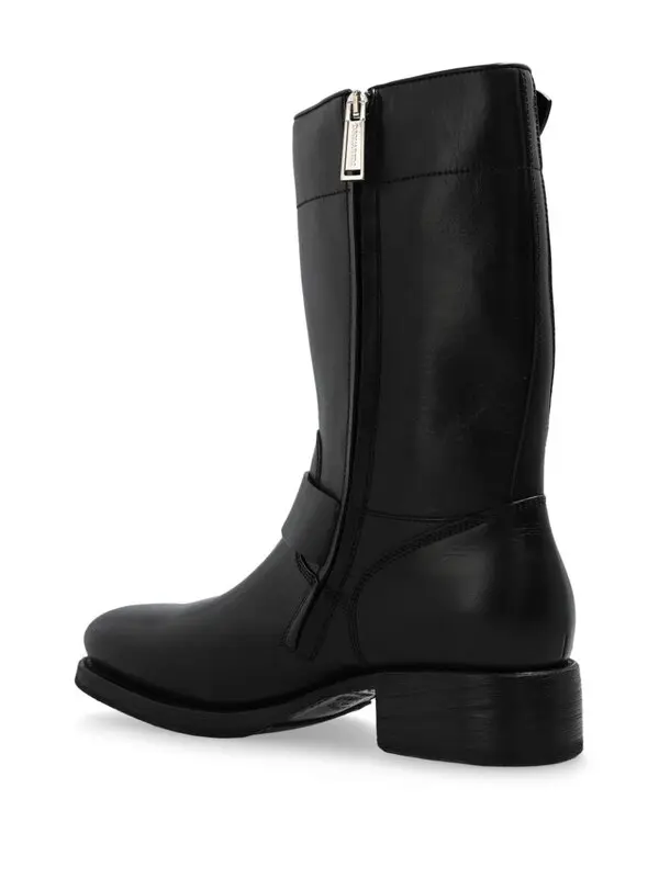 Dsquared2 Buckled Leather Boots