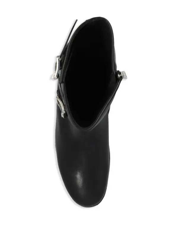 Dsquared2 Buckled Leather Boots