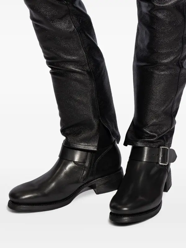 Dsquared2 Buckled Leather Boots