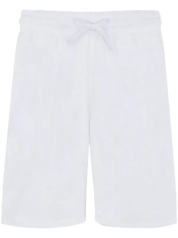 Vilebrequin Bolide Terry-cloth Bermuda Shorts - White