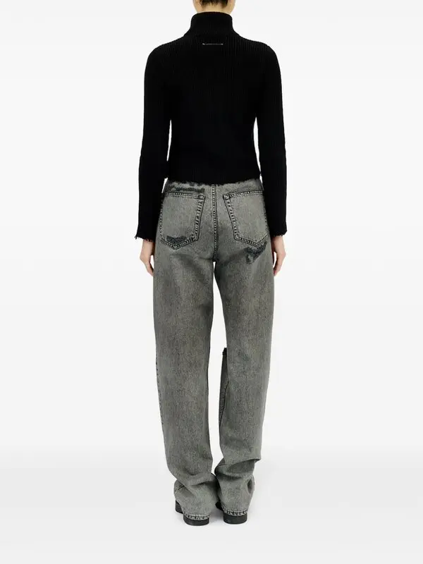 MAISON MARGIELA Ribbed Cotton Zip-up Cardigan