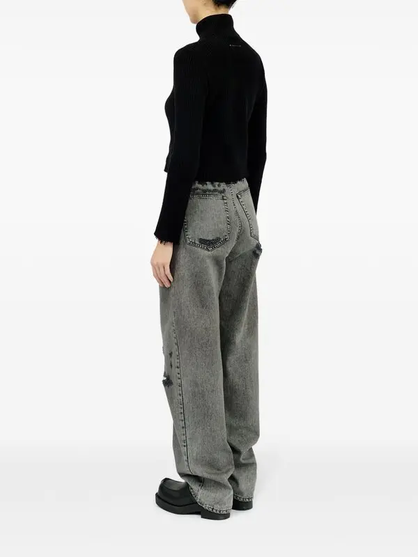 MAISON MARGIELA Ribbed Cotton Zip-up Cardigan
