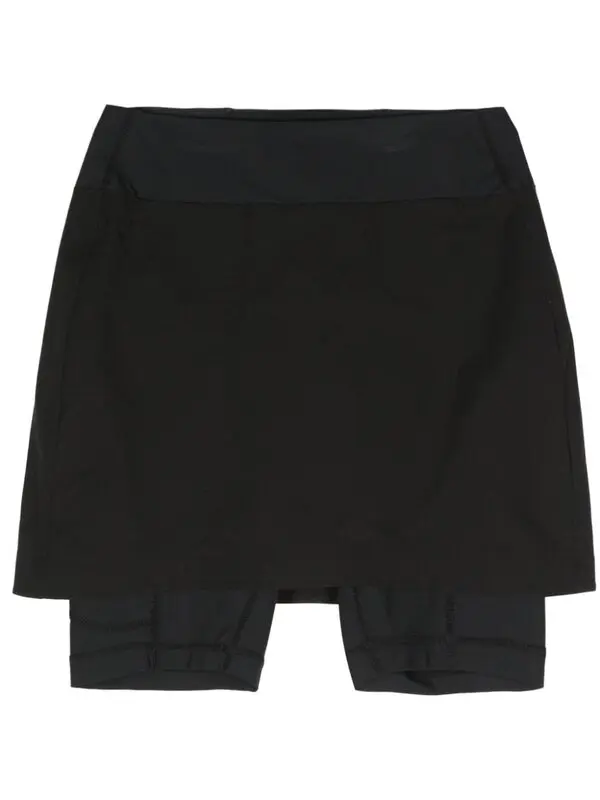 POST ARCHIVE FACTION Layered-design Skirt