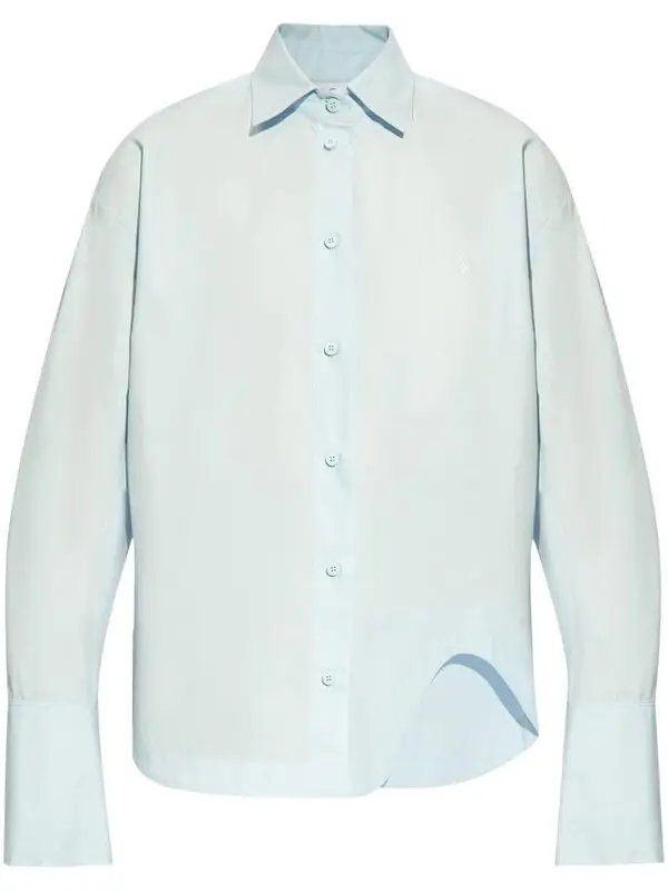 Attico Eliza Cotton Shirt - Blue