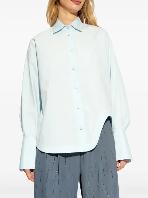 Attico Eliza Cotton Shirt - Blue