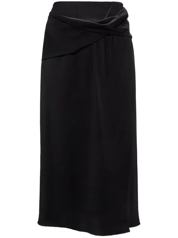 JW Anderson Draped Midi Skirt