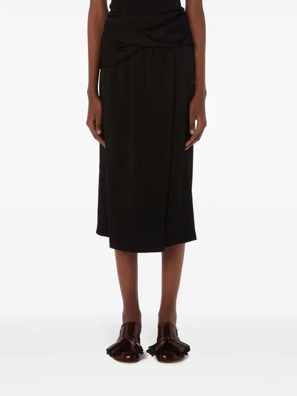 JW Anderson Draped Midi Skirt