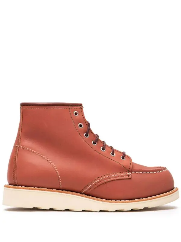 Red Wing Moc Toe Legacy Boots - Brown