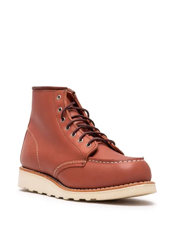 Red Wing Moc Toe Legacy Boots - Brown