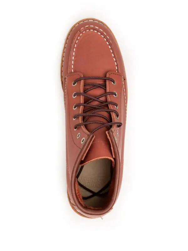 Red Wing Moc Toe Legacy Boots - Brown