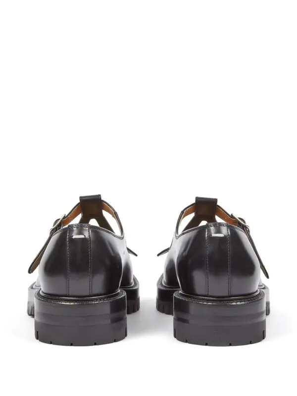 MAISON MARGIELA Tabi County Leather Mary Janes - Black