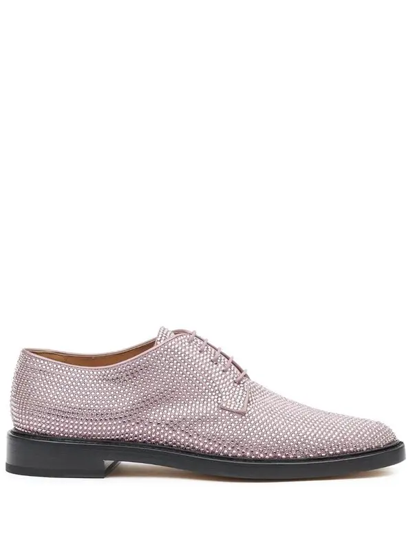 MAISON MARGIELA Tabi Rhinestone-embellished Derby Shoes
