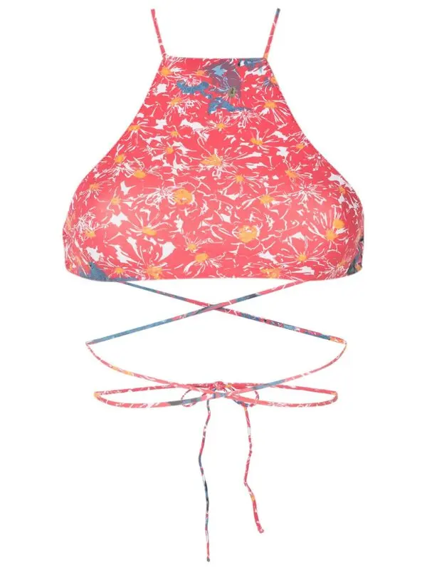 CLUBE BOSSA Chung Floral-print Bikini Top - Multicolour