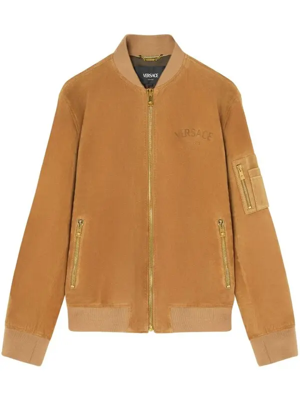 Versace Suede Bomber Jacket