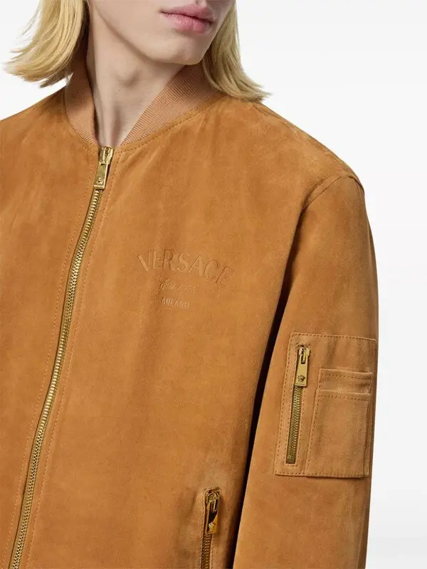 Versace Suede Bomber Jacket