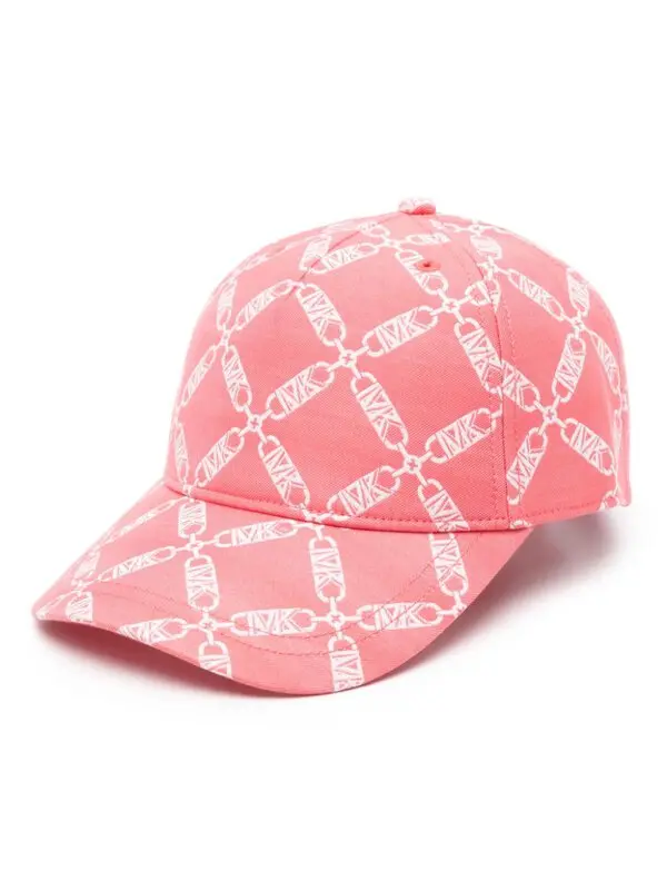 Michael Kors Logo-jacquard Twill Cap - Pink