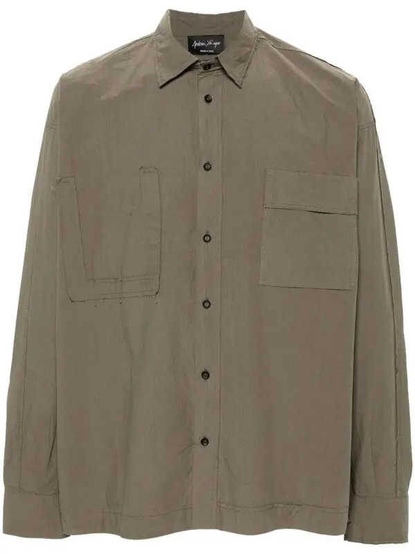 Andrea Ya'aqov Button-up Cotton Shirt