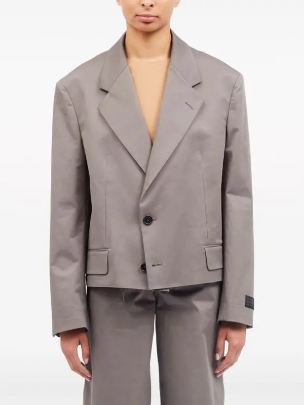 MAISON MARGIELA Raw-hem Single-breasted Blazer