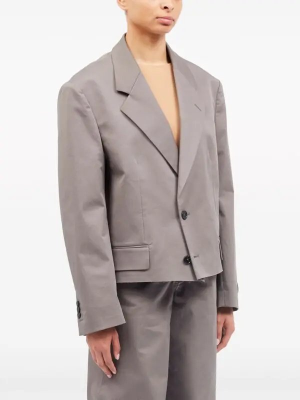 MAISON MARGIELA Raw-hem Single-breasted Blazer