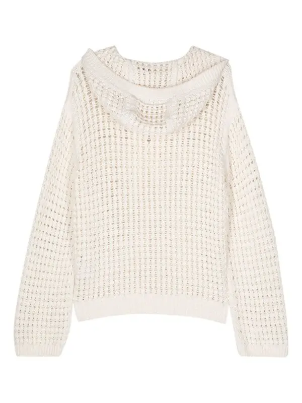 Dorothee Schumacher Open-knit Hooded Sweater