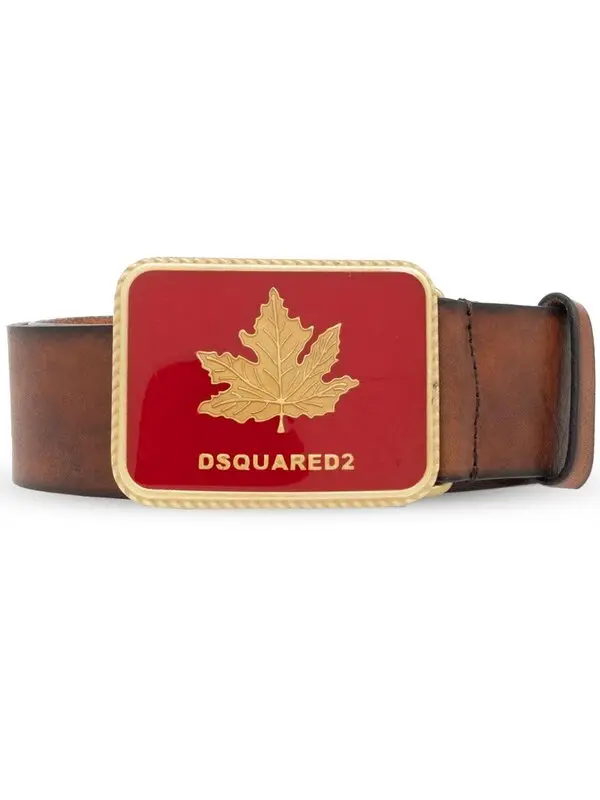 Dsquared2 Logo-buckle Leather Belt - Brown