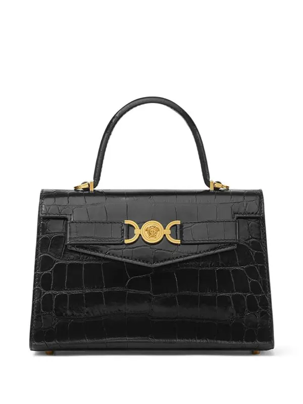 Versace Medusa '95 Croc-effect Tote - Black