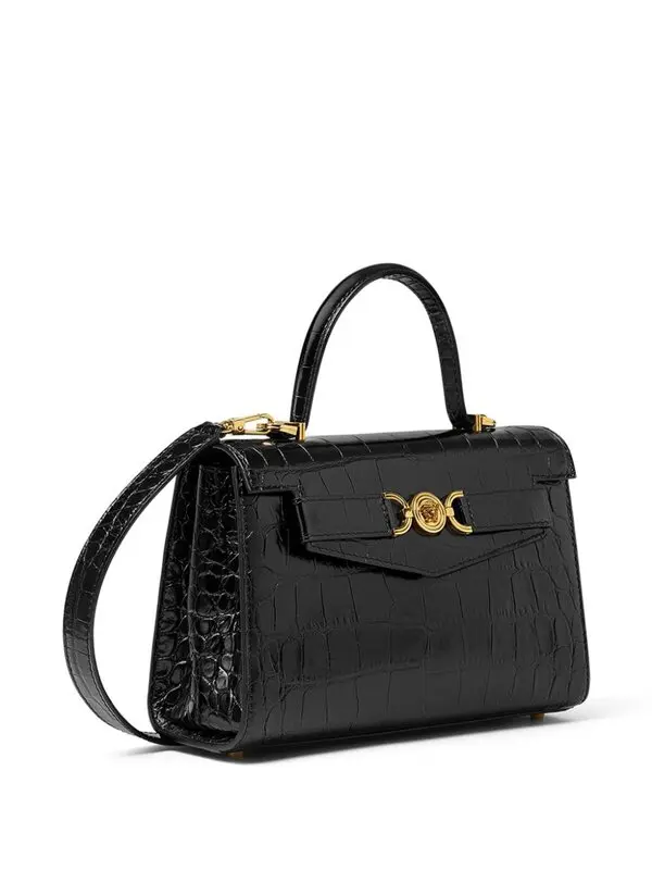 Versace Medusa '95 Croc-effect Tote - Black