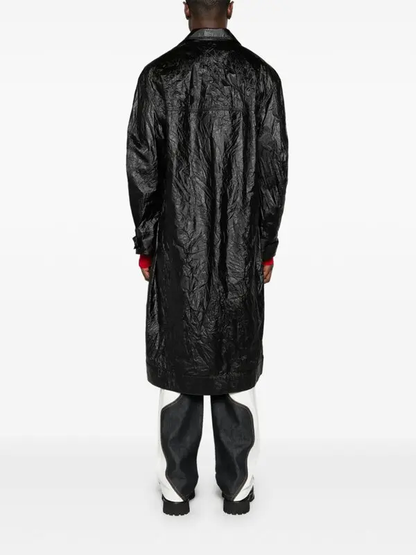 Eckhaus Latta Crinkled Trench Coat