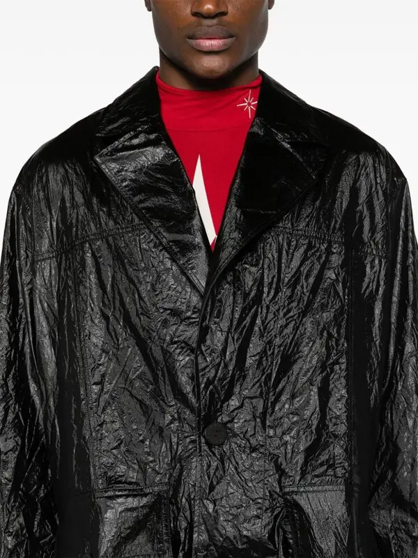 Eckhaus Latta Crinkled Trench Coat