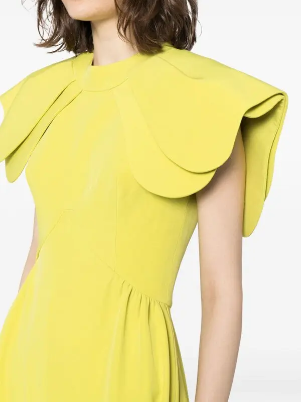 SAIID KOBEISY Crepe Jumpsuit With Overskirt - Green