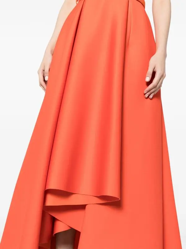 SAIID KOBEISY Neoprene High-low Gown - Orange