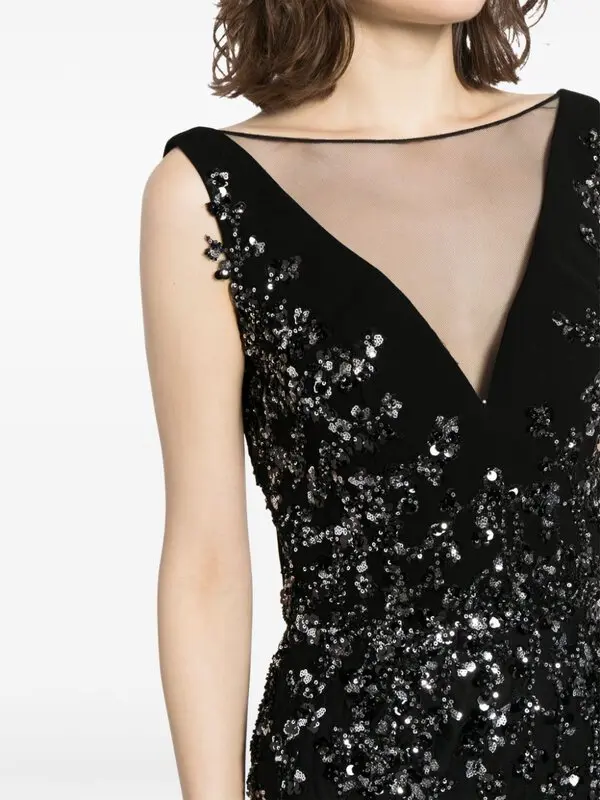 SAIID KOBEISY Sequin-embellished Gown