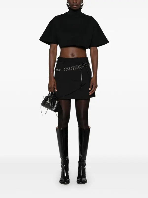 MAISON MARGIELA Pleated Twill Miniskirt