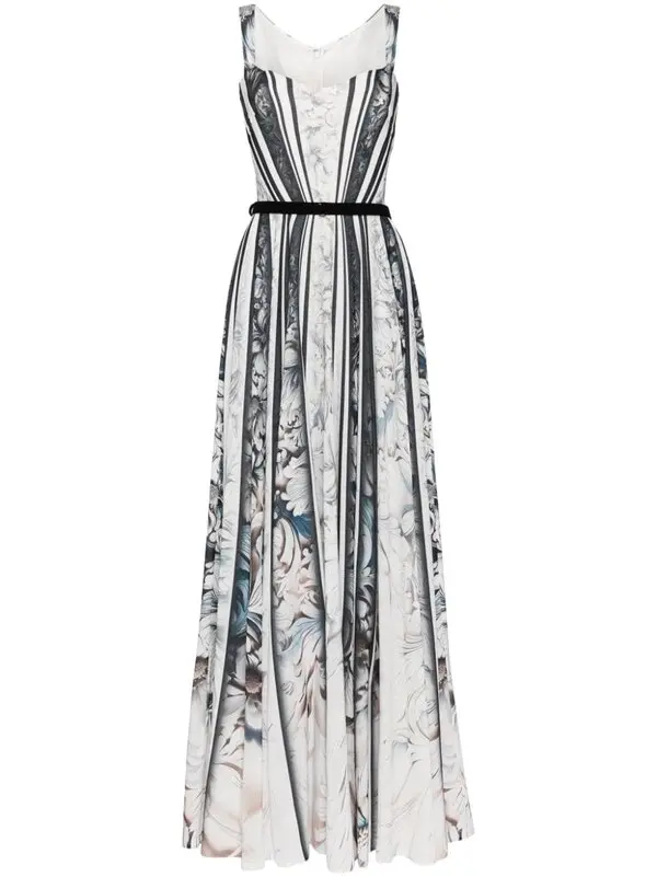 SAIID KOBEISY Graphic-print Gown