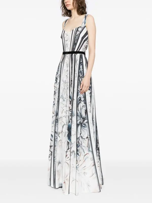 SAIID KOBEISY Graphic-print Gown