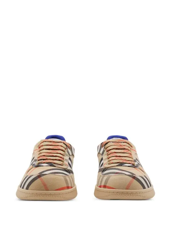 Burberry Terrace Check Sneakers - Neutrals