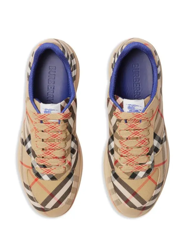 Burberry Terrace Check Sneakers - Neutrals