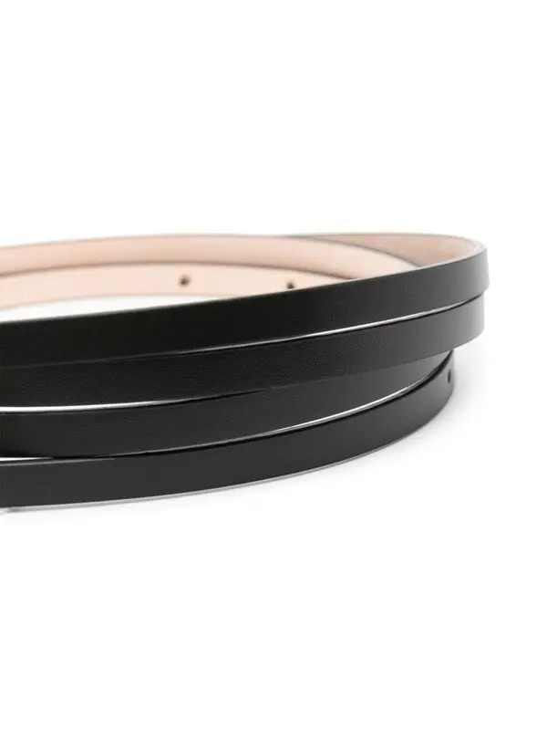 MAISON MARGIELA Buckle Leather Belt - Black