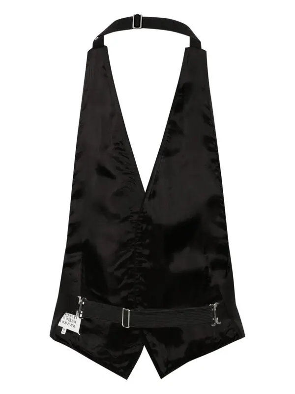 MAISON MARGIELA Open-back Piqué Waistcoat