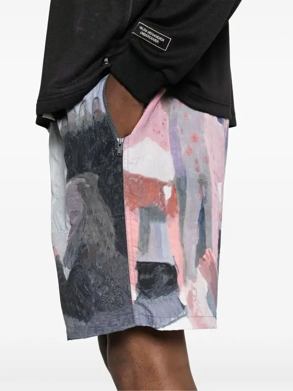 UNDERCOVERISM Paint-print Track Shorts